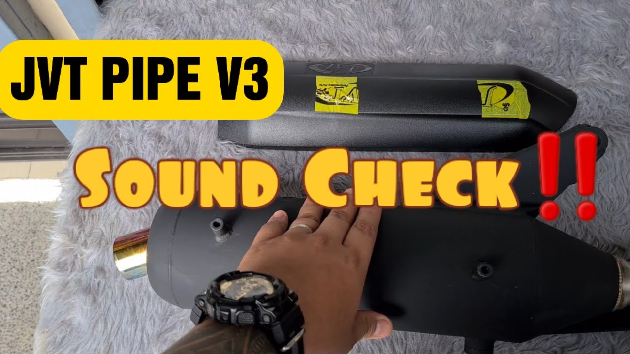 JVT PIPE V3 ADJUSTABLE SOUND CHECK | MIO i 125 - YouTube