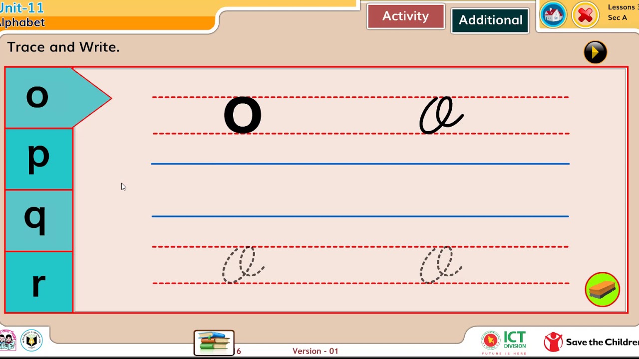 Unit 11 Alphabet lesson 3-4 - YouTube