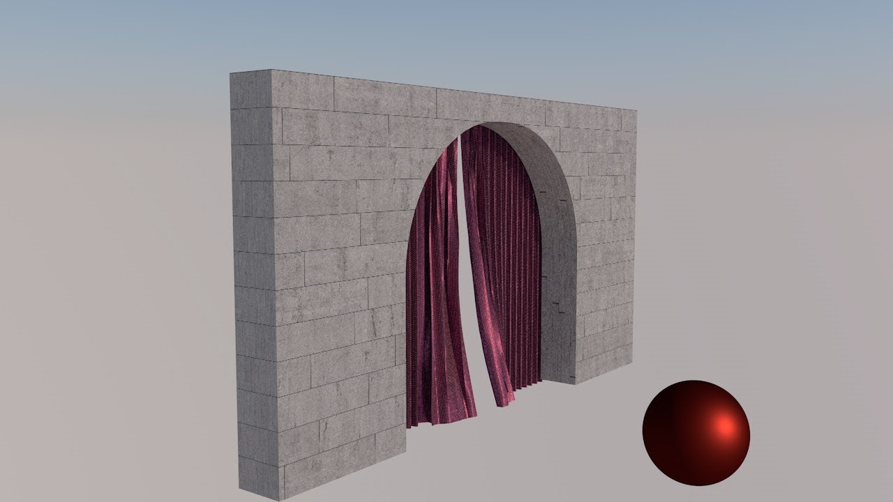 Creating and animating curtains in cinema 4d tutorial - YouTube