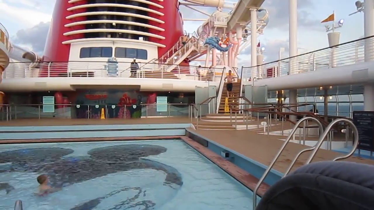 Disney Fantasy Mickey Pool and AquaDuck - YouTube