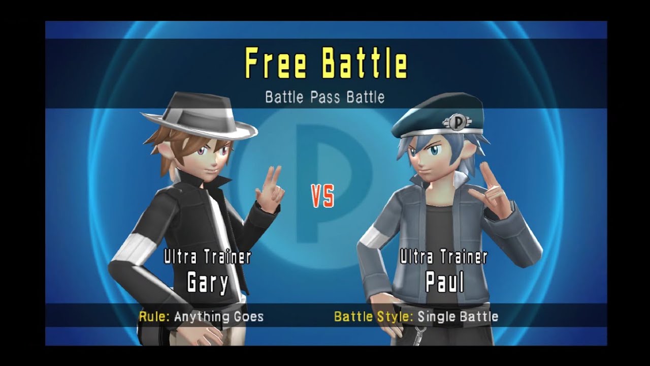 Pokémon Battle Revolution: Gary VS Paul - YouTube