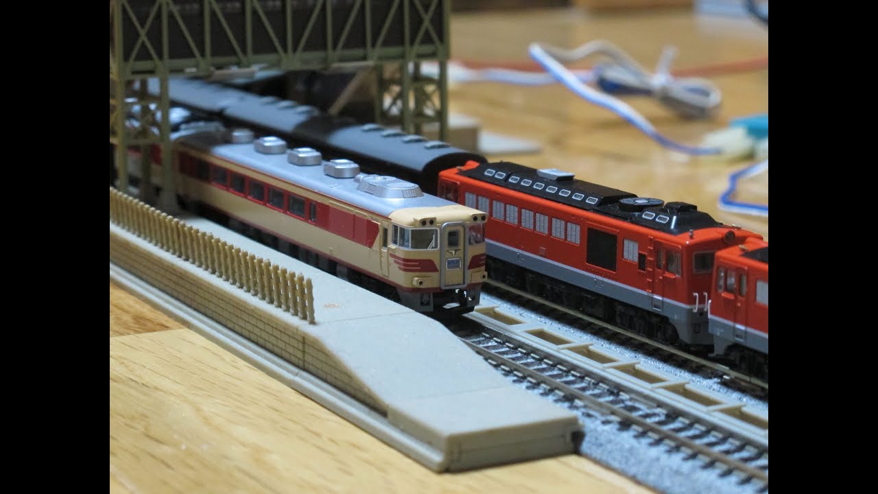 Nゲージレイアウト10ローカル編（キハ181系特急、DF50普通列車、キハ20系） - YouTube