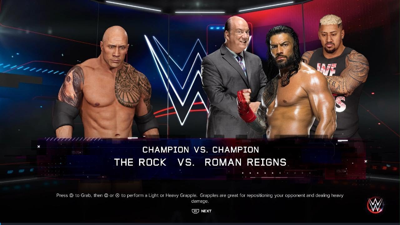 The Rock vs Roman Reigns - YouTube
