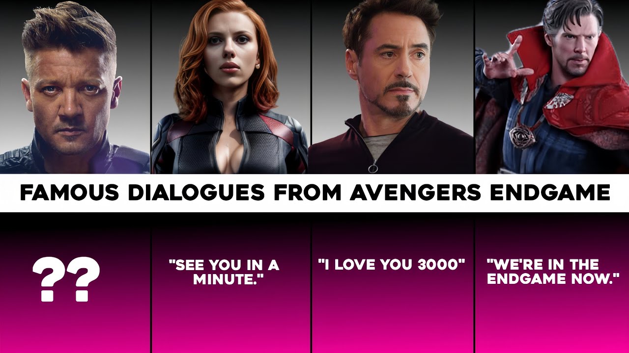 Avengers Endgame: Famous Dialogues | Famous Quotes From Avengers ...