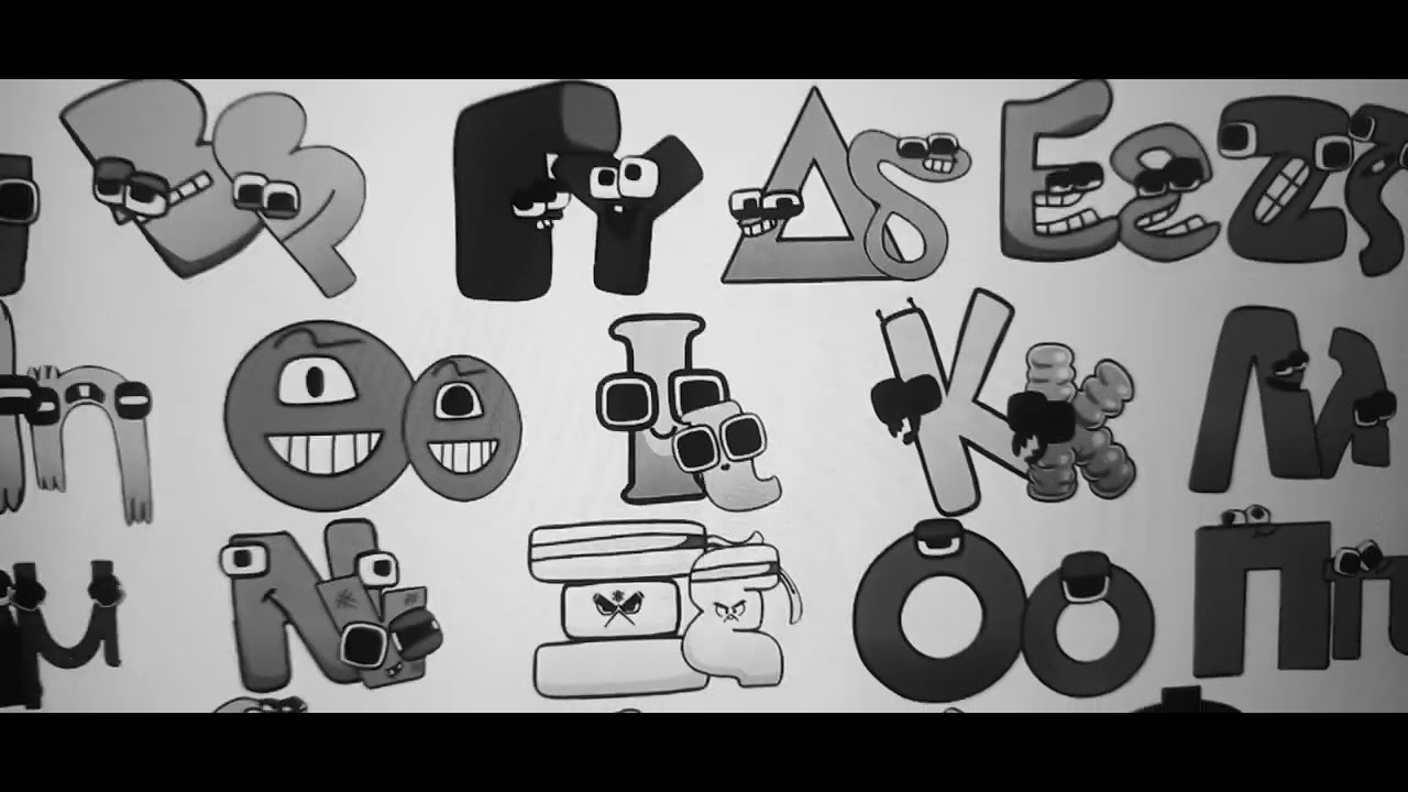 Alphabet lore song in different languages paint 3D in g major - YouTube