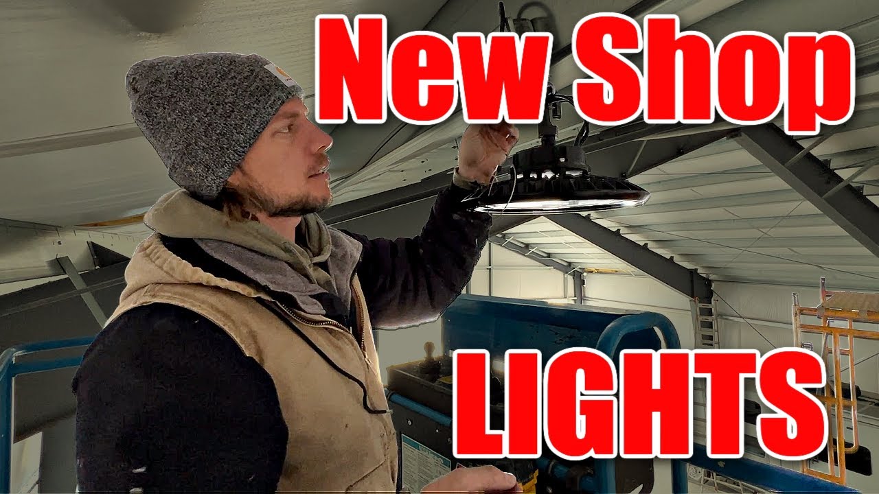 New High Bay Shop Lights and Diagram - Dream Shop Build part 19 - YouTube