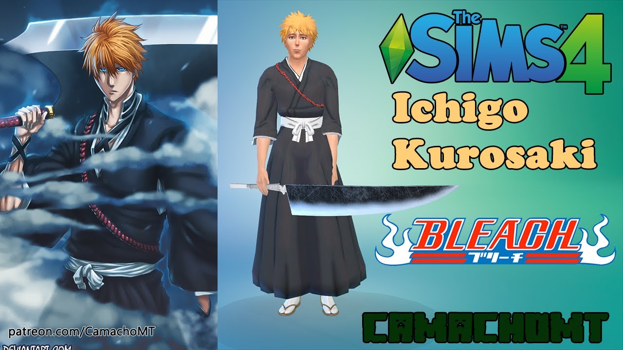 Ichigo Kurosaki | Bleach | Sims 4 | Descarga + CC - YouTube