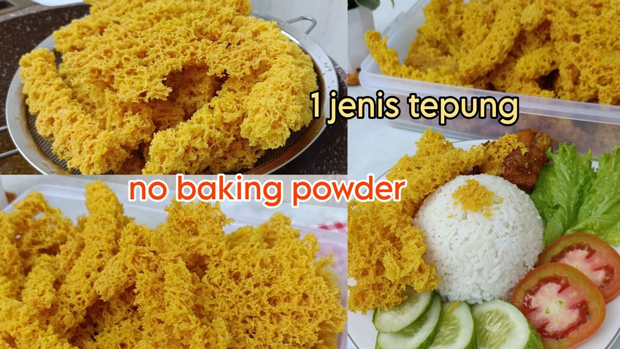 cukup 1 jenis tepung tanpa baking powder! resep kremesan ayam gurih ...