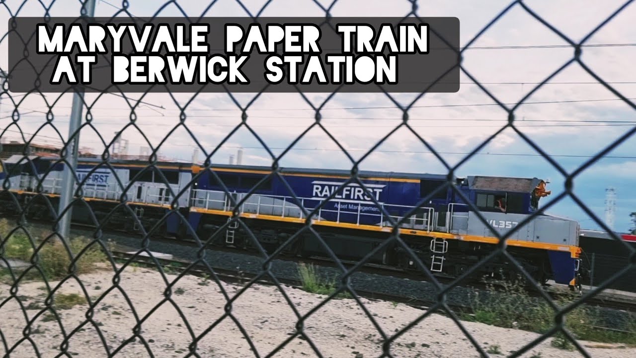 Maryvale Paper Train At Berwick Railfist-Vl356&Vl357 - YouTube