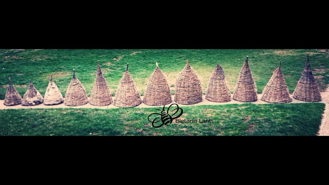Koshere Primitive - skep beehive - Basket Wicker Hive - YouTube