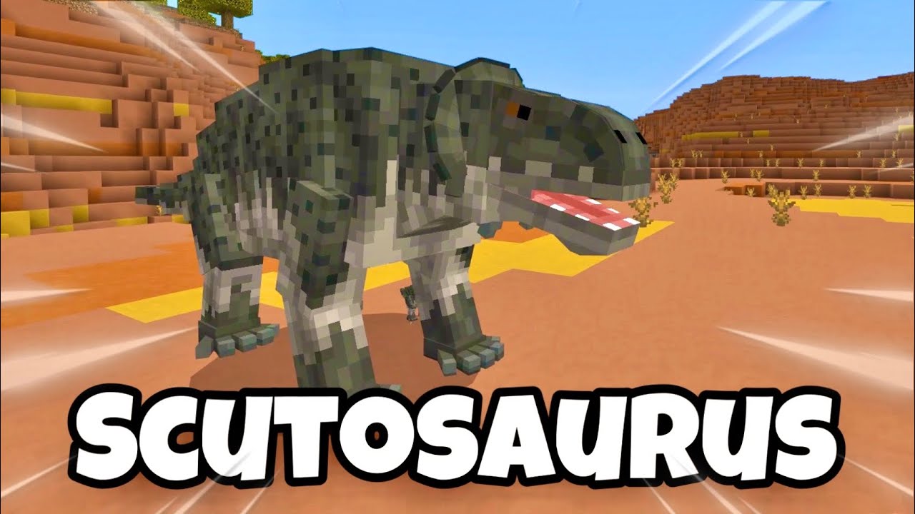 Scutosaurus Herd! | Minecraft Addon | Primeval Craft Preview - YouTube