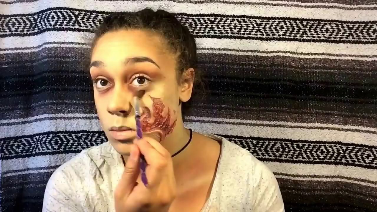 Ripped Face!! (fx makeup) - YouTube