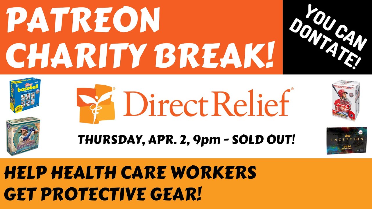 LIVE! Direct Relief Charity Break! Great Cause, Great Cards! Donate ...