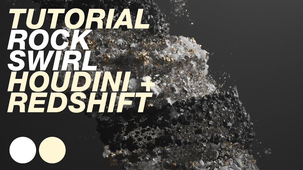 Houdini & Redshift tutorial: Rock Swirl part 2 - YouTube