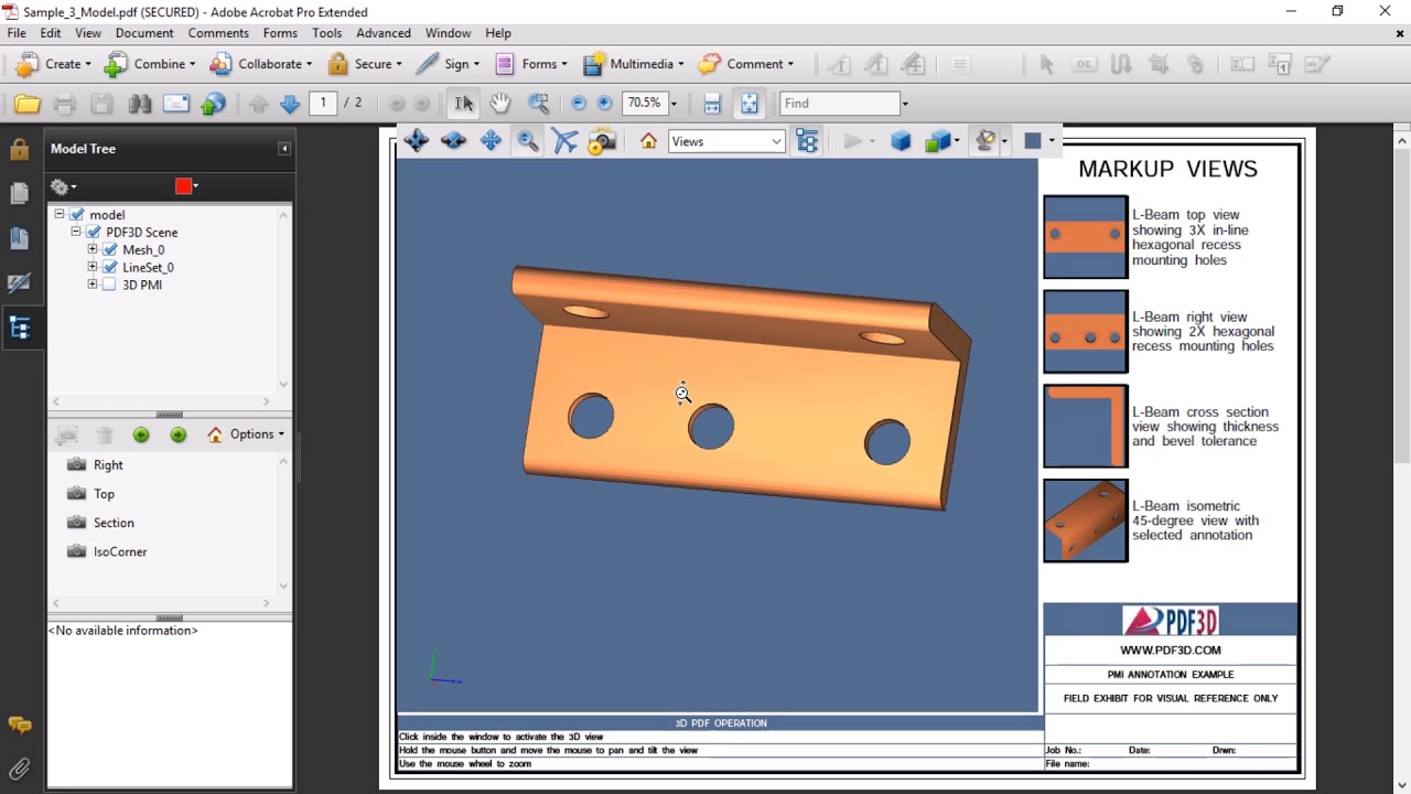 Basic Adobe 3D Model Navigation - YouTube