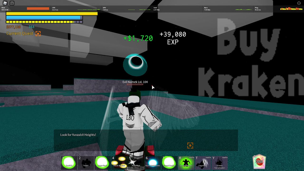 DBZ:FS Auto Quest {KRAKEN - SHOWCASE} - YouTube