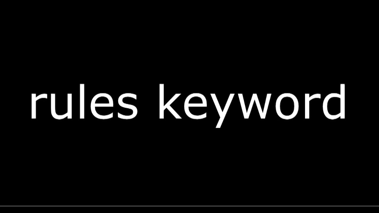 GitLab Rules Keyword basics YouTube GitLab Rules Keyword basics YouTube