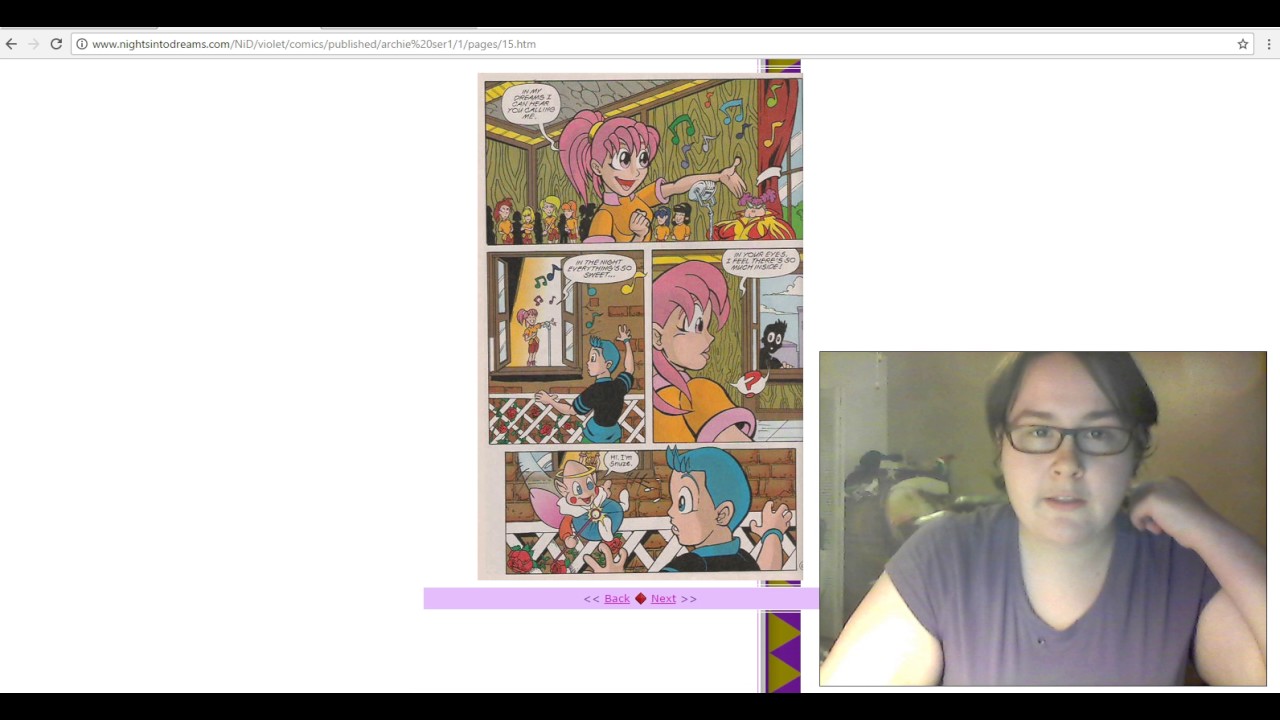 Reading to NiGHTS into Dreams Archie Comic 1 - YouTube