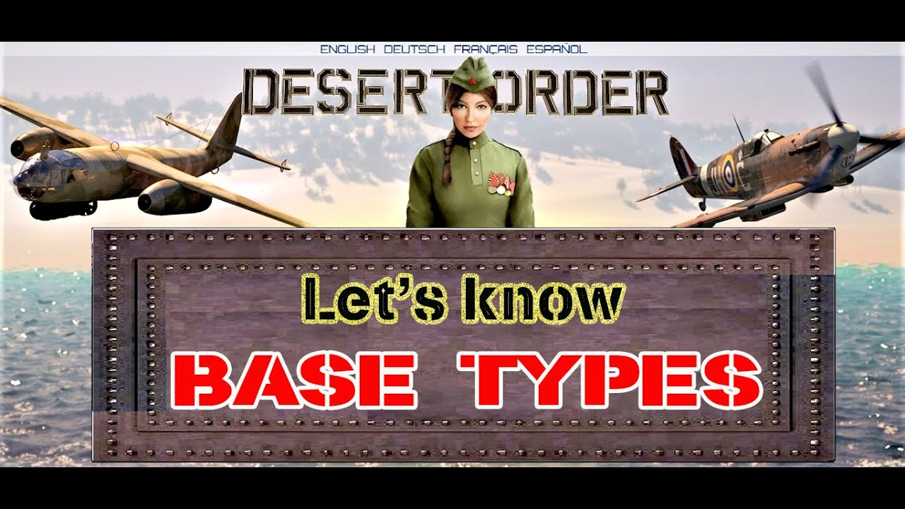 Base Types in Desert Order Real Time Strategy Game l Tank ,Helicopter ...