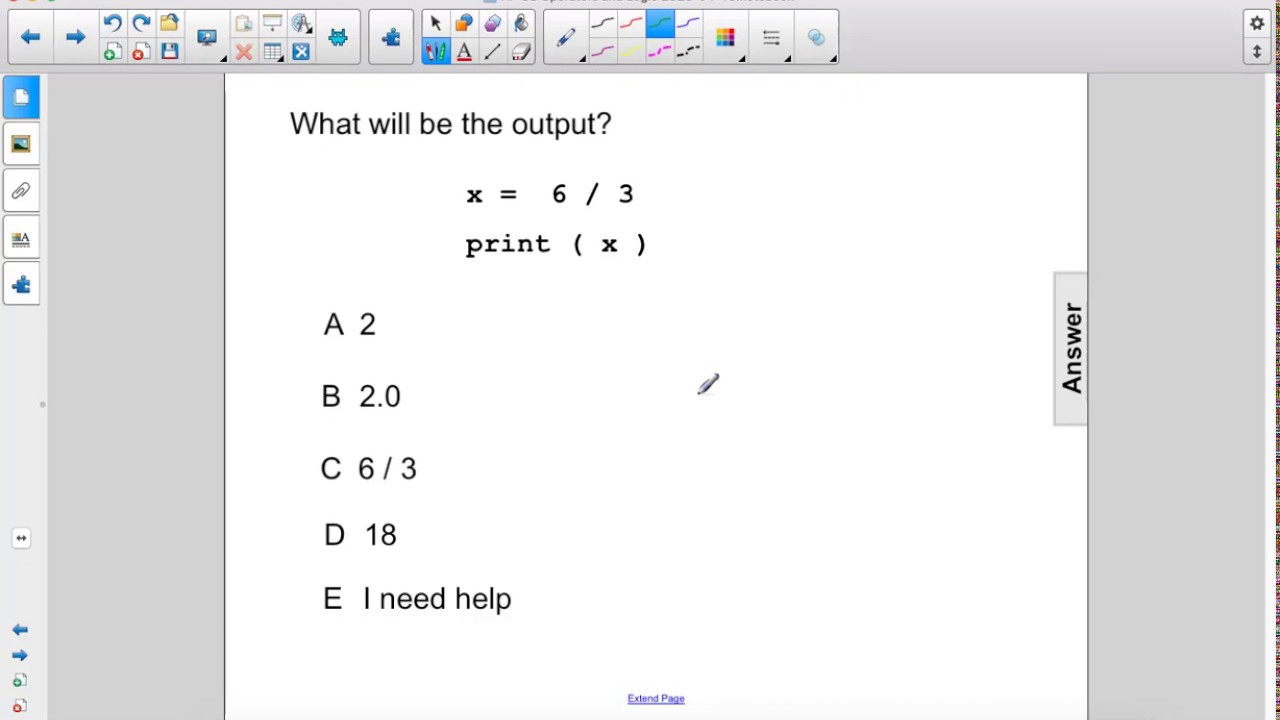 CSP Unit2 Math Operators Q05 - YouTube