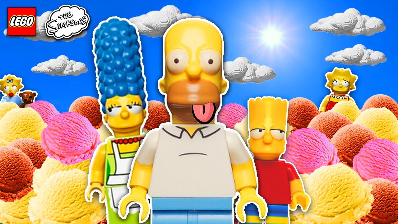 Lego Simpsons | Homer’s Ice Cream Dreams - YouTube