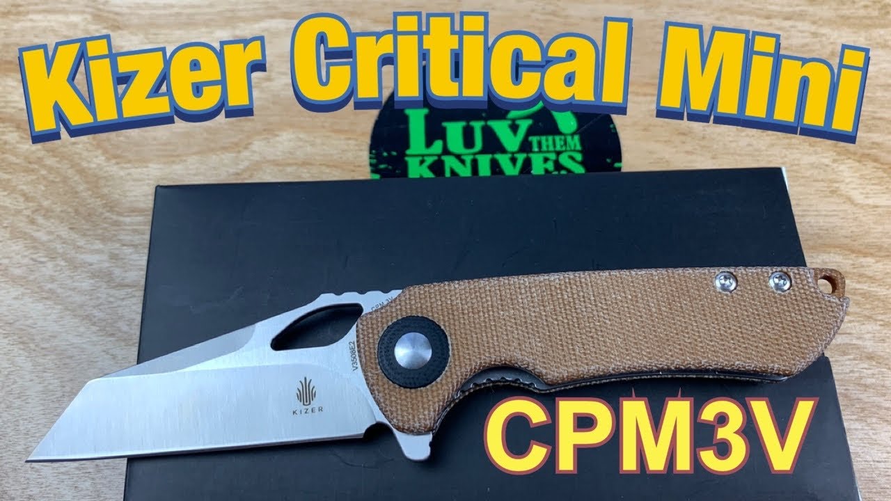 Kizer Mini Critical CPM3V / includes disassembly/ White Mountain Knives ...
