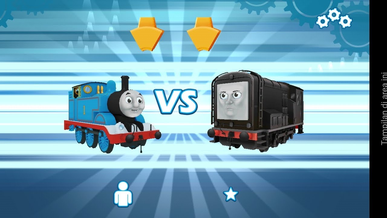 thomas vs diesel #kereta api - YouTube