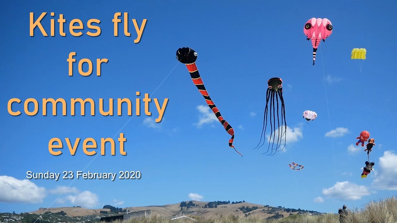 Kites fly for community event - YouTube