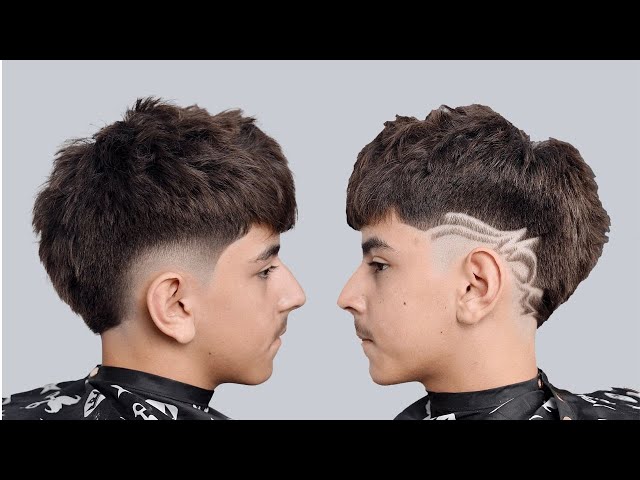 Fade Haircut With Part Designs