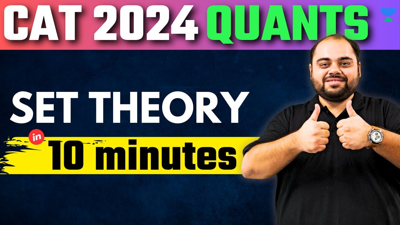 CAT 2024 | QUANTS in 10 mins | Set Theory actual CAT Question #cat2024 ...