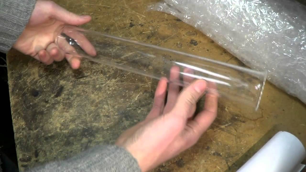 UV quartz sleeve / test tube - YouTube