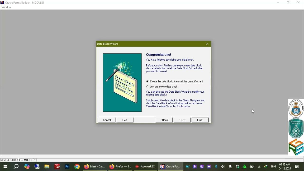 Create Level 1 Form in Oracle Developer 6i 20241204 - YouTube
