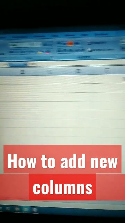how to add new column in excel #shorts #ytshorts - YouTube