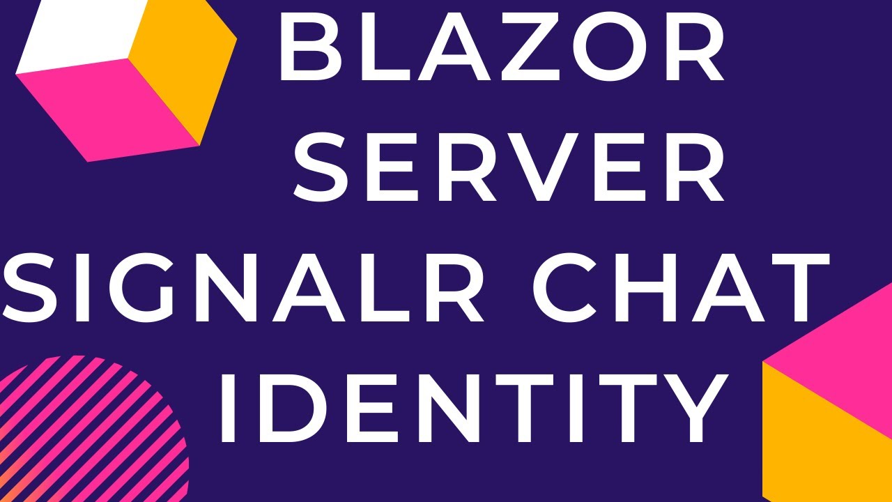 Blazor Server SignalR Chat with Identity - YouTube