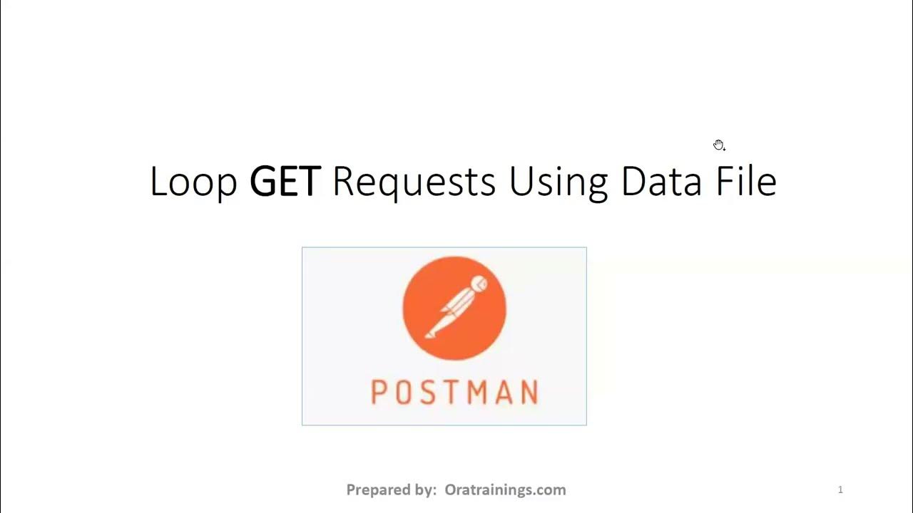 Loop GET Requests in POSTMAN - Using Data File - Runner - YouTube
