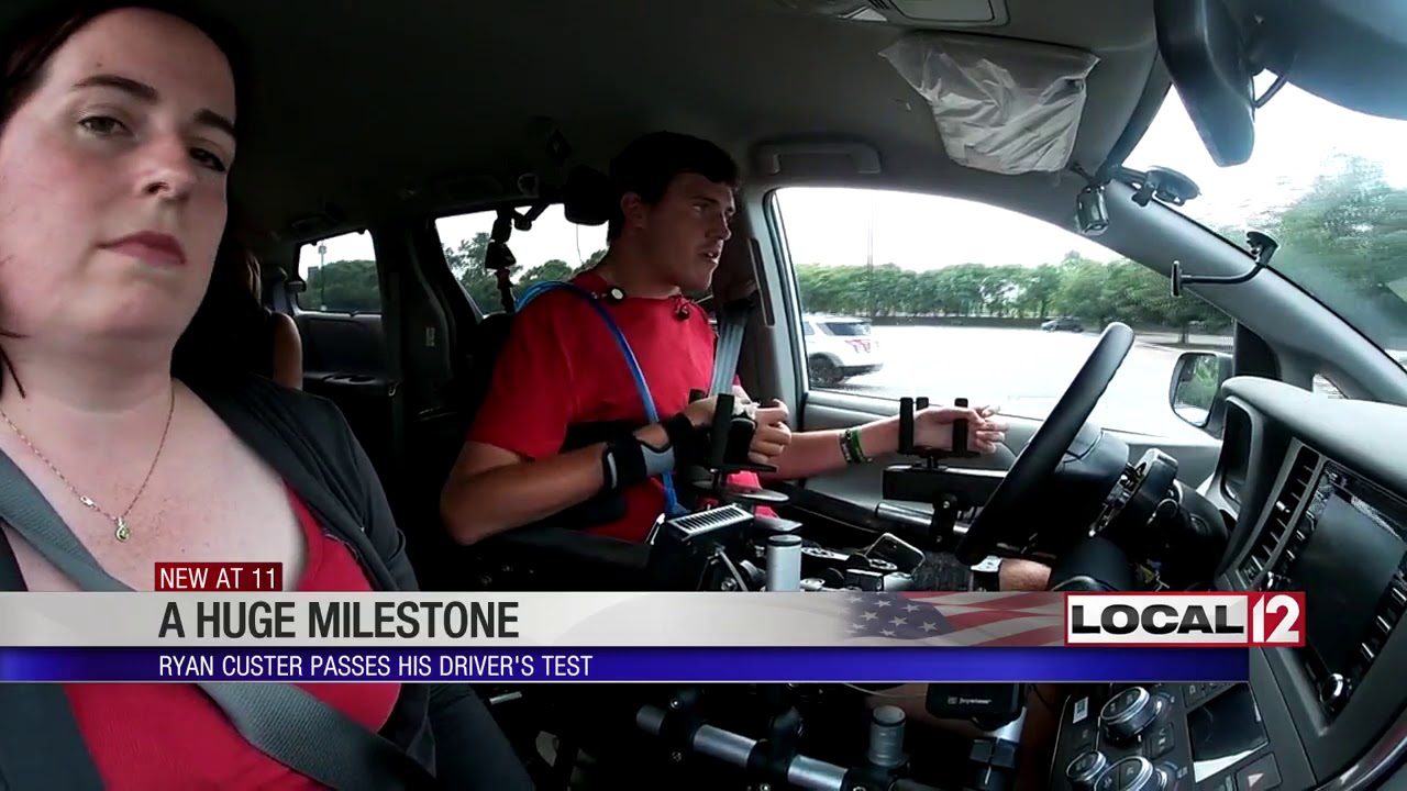 Ryan Custer passes driving test - YouTube