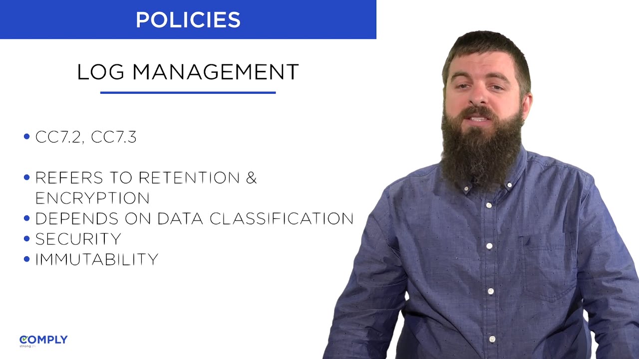 Log Management - Lesson 5 - SOC 2 Policies - YouTube