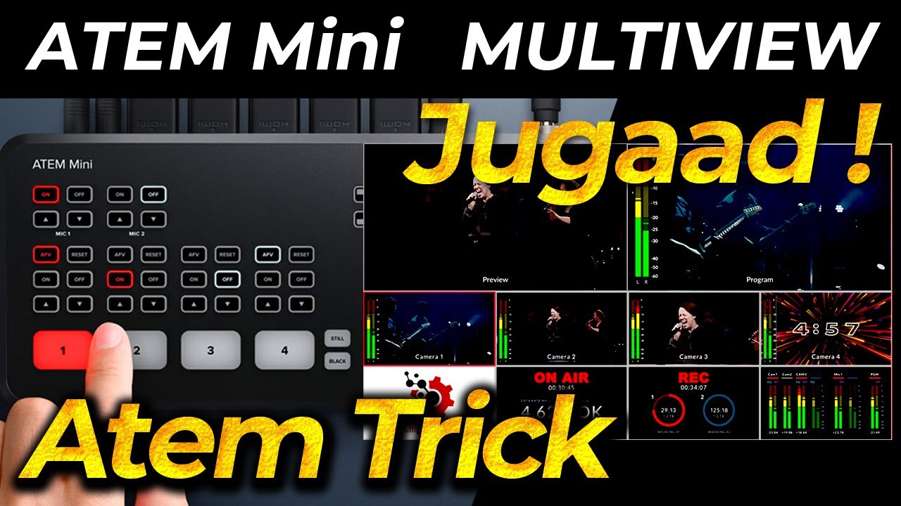 ATEM MINI Multi View Jugaad Setup | Atem mini Multiview solution | Atem ...