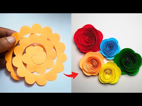 HOW TO MAKE JISOO FLOWER🌹| Paper Flower Making /paper flower tutorial ...