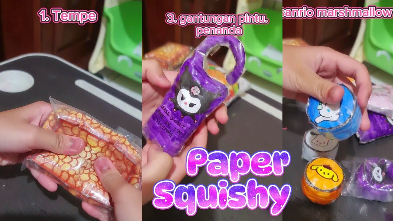 HANUM REVIEW MY PAPER SQUISHY COLLECTION [ ASMR ] #notalk #papersquishy ...