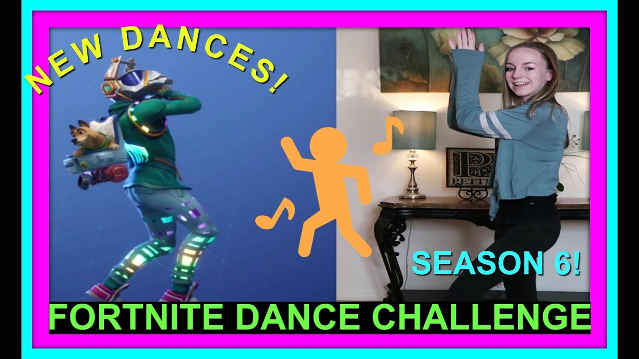 FORTNITE DANCE CHALLENGE! | NEW DANCES SEASON 6 2018 - YouTube