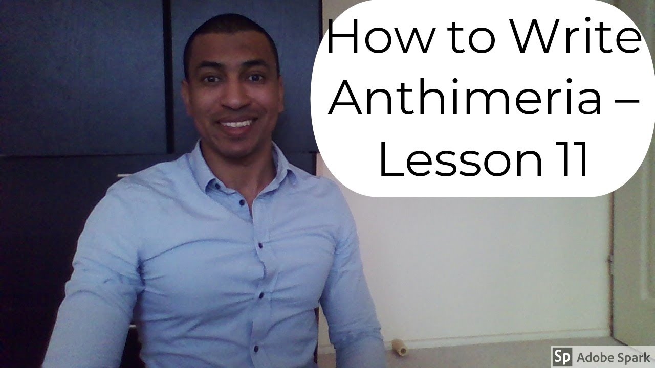 How to Write Anthimeria - Figures of Speech #11 - YouTube