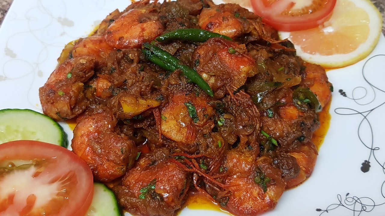 King prawn buna recipe, how to make prawn recipe,munni's world uk - YouTube