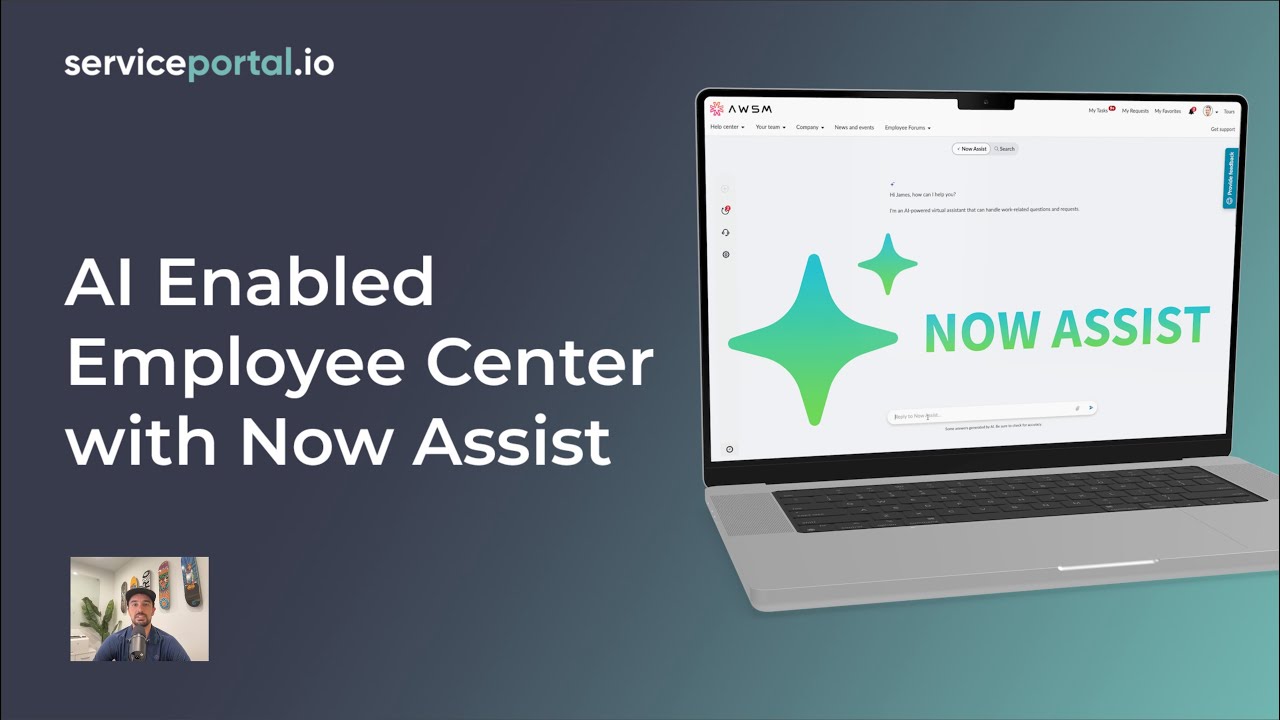 AI Enabled ServiceNow Employee Center Portal with Now Assist - YouTube