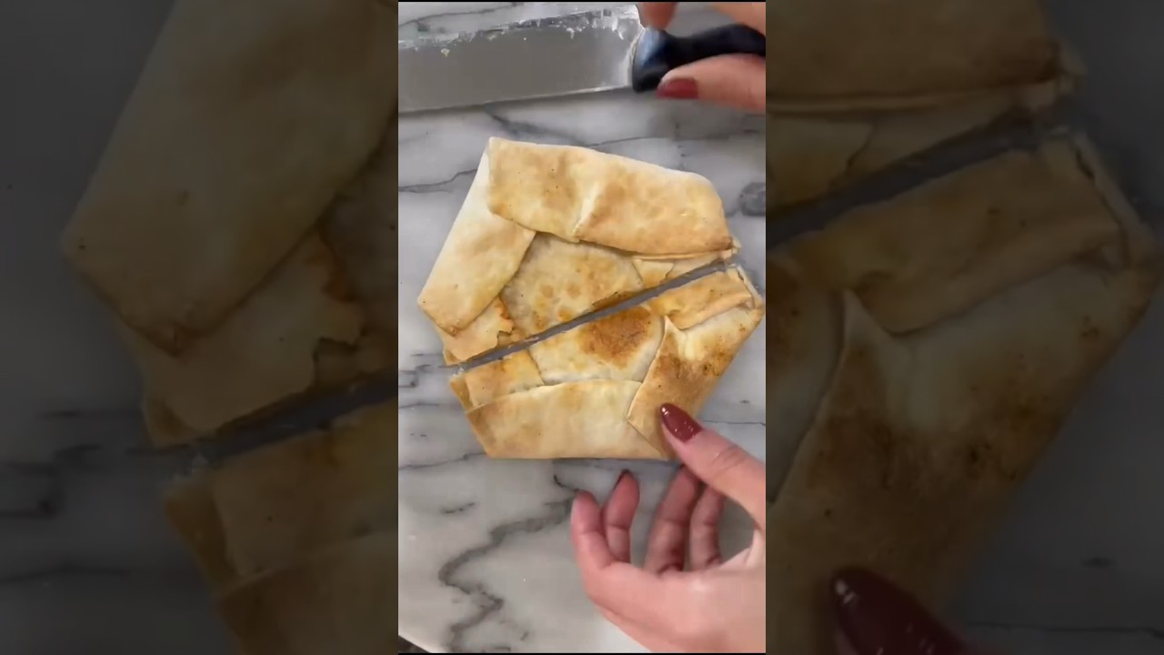 Cheesy Garlic Tortilla Chip Wrap! 🌮🔥 - YouTube