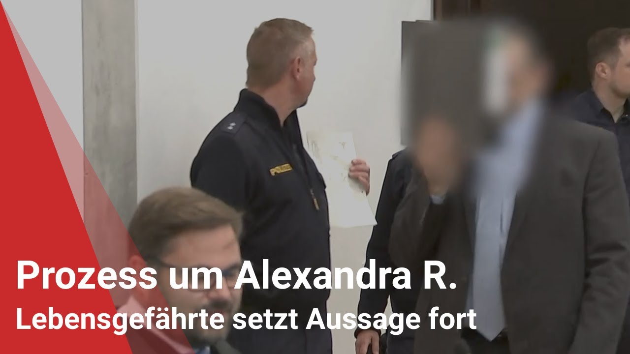 Prozess um Alexandra R.: Lebensgefährte setzt Aussage fort - YouTube