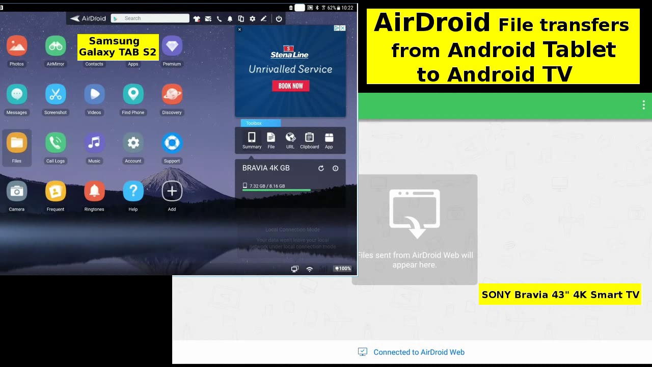 AirDroid - File transfers to/from Android TV - YouTube