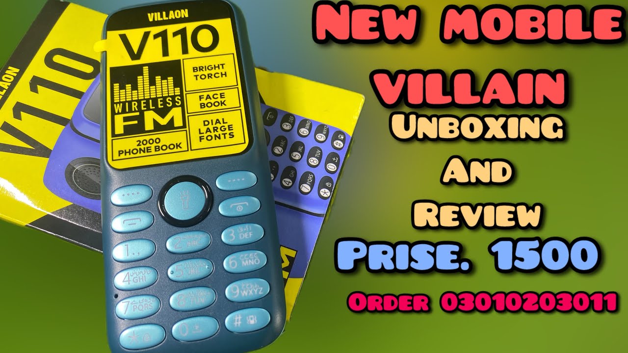 Villaon mobile v110 unboxing and review #viral #viralvideo #follow # ...