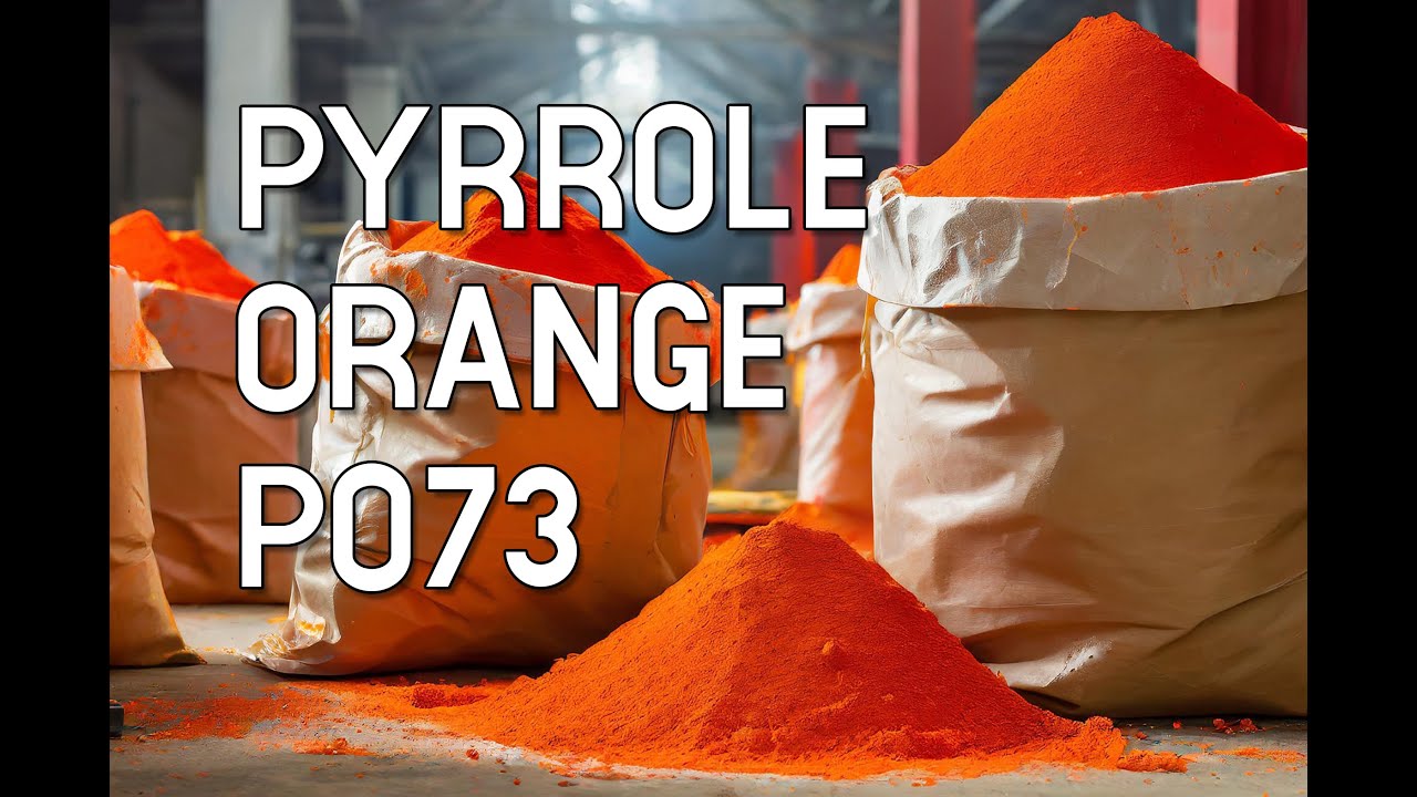 Pyrrole Orange PO73 pigment to handmade watercolor paint - YouTube