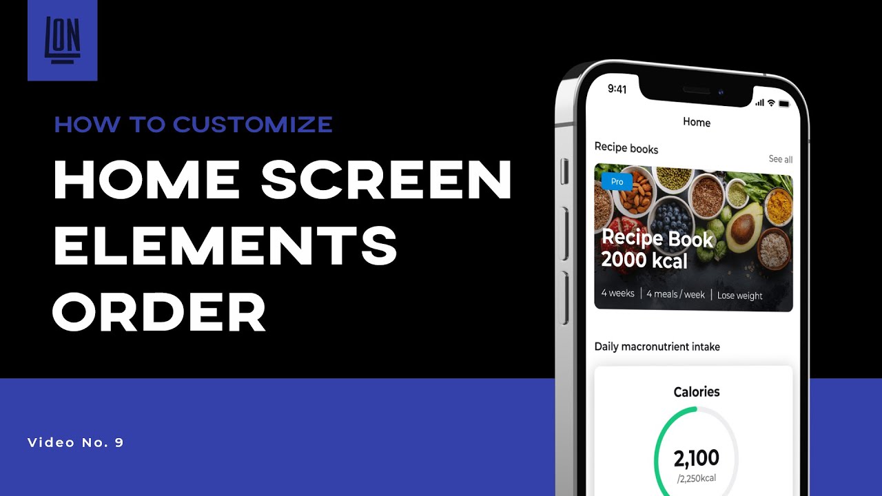 How to customize Home Screen Events Order - YouTube